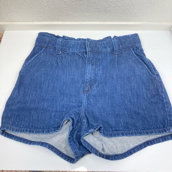 Express | Shorts | Express High Rise Jean Shorts 8 Dark Blue Elastic ...